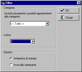 MAGAZZINO WEB - Programma di gestione magazzino - Listino